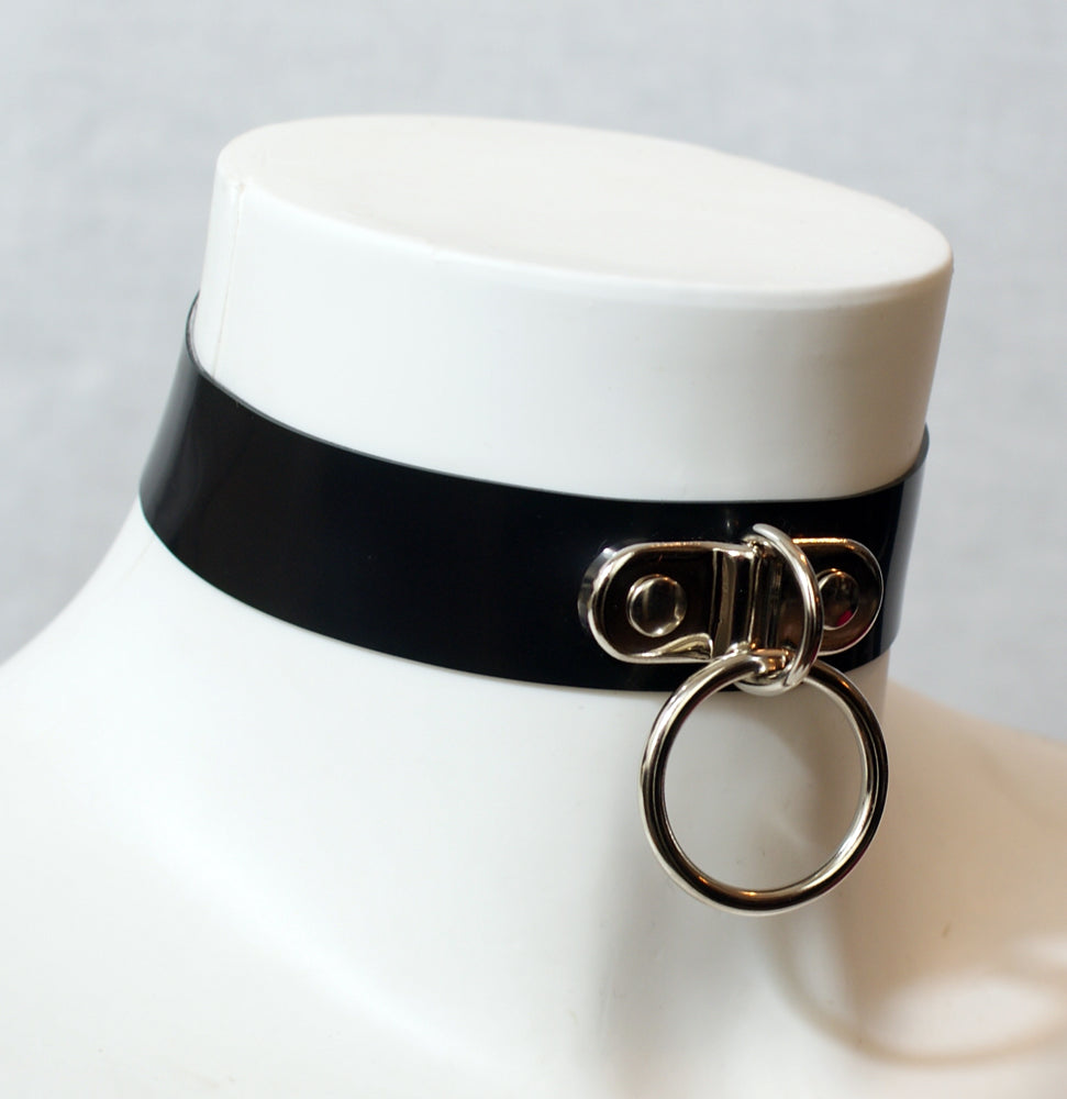 Latex D-Ring collar with small O-Ring – Northern Rubberworks